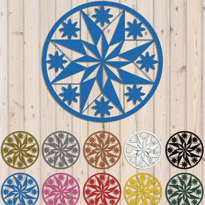 Amish Hex Sign-metal PA Dutch Folk Art-modern Farmhouse-amish Barn Star ...