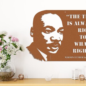 Martin Luther King, Jr. Inspirational Quote Metal Sign-laser Cut Metal ...
