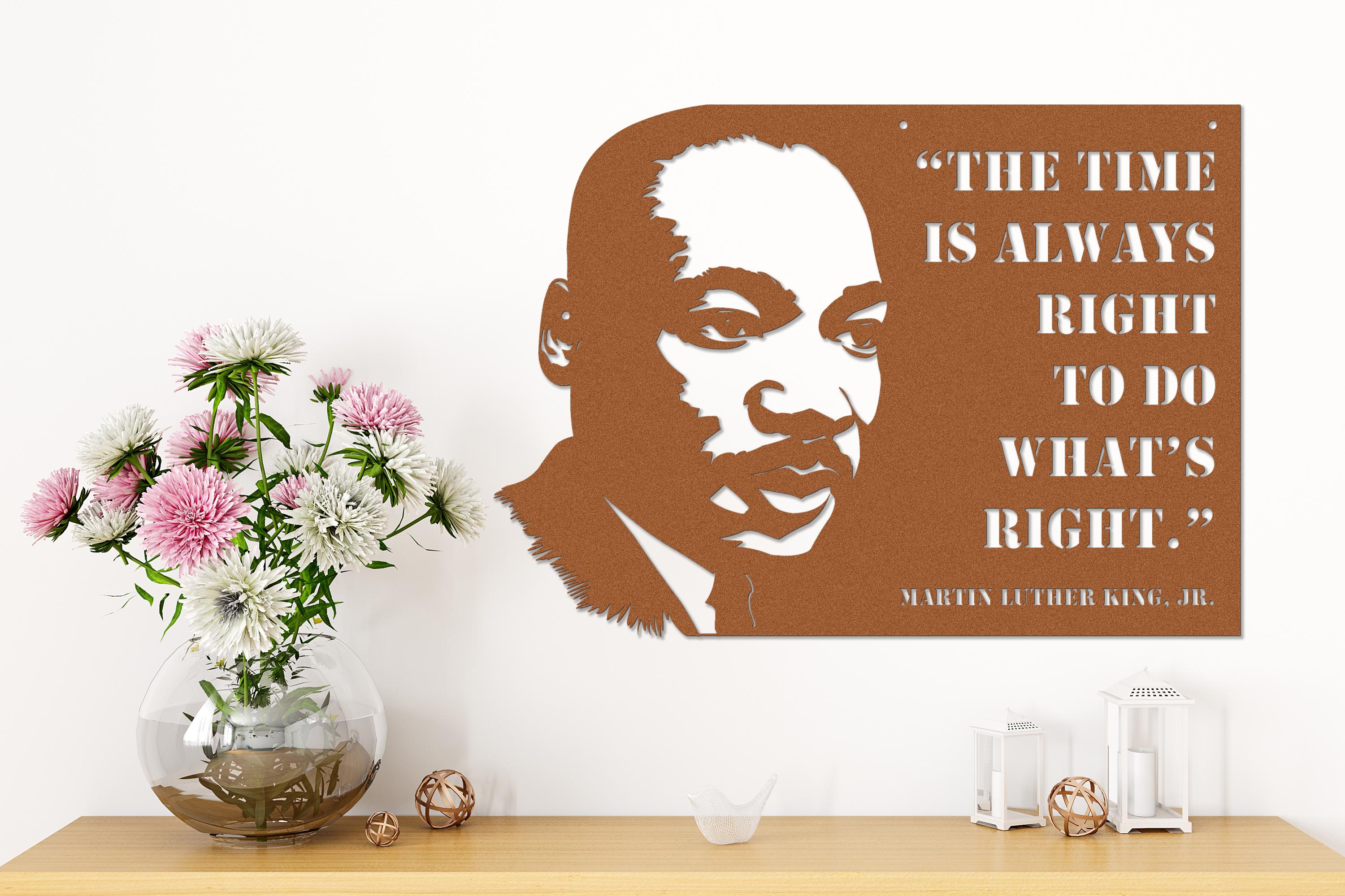 Martin Luther King, Jr. Inspirational Quote Metal Sign-laser Cut Metal ...