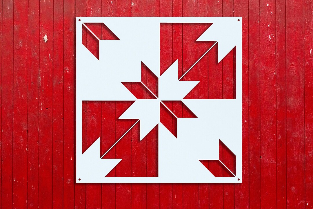 Metal Amish Barn Quilt Sign-arrows Pattern Barn Quilt Square Wall Art ...