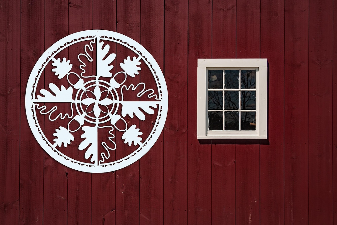 Amish Hex Sign-metal PA Dutch Folk Art-modern Farmhouse-amish Barn Star ...