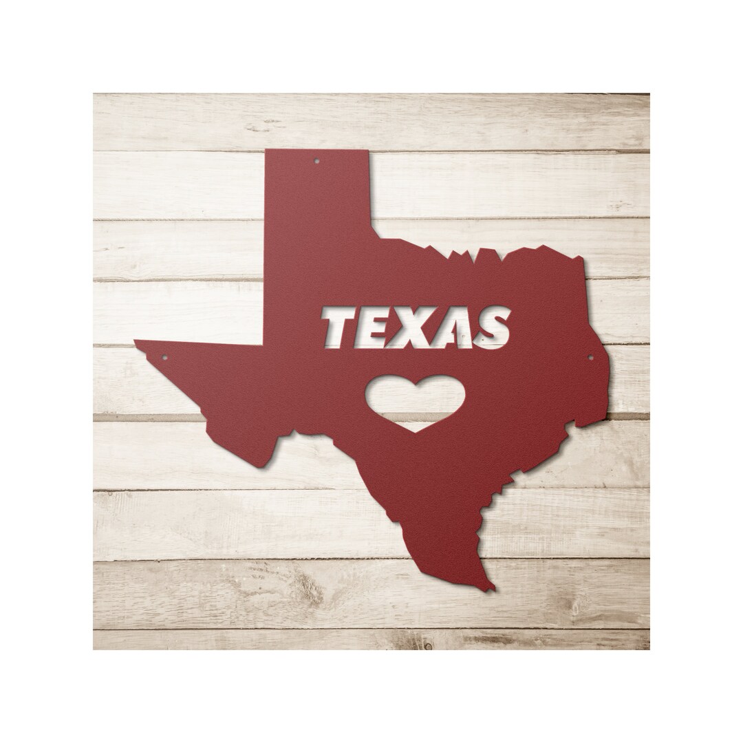Texas State Wall Art-show Some Love for Your Home State or Your ...