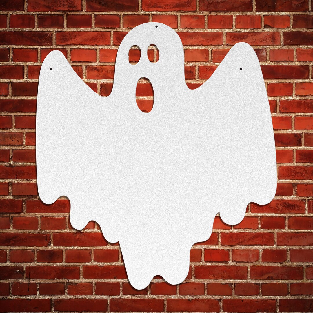 Die-cut Metal Ghost Decoration Wall Art Indoor/outdoor Haunting Ghost ...