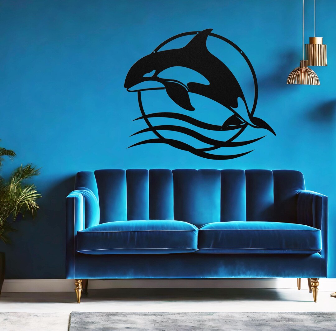 Orca Whale Metal Wall Art, Killer Whale Art, Nature Fan Gift, Alaska ...
