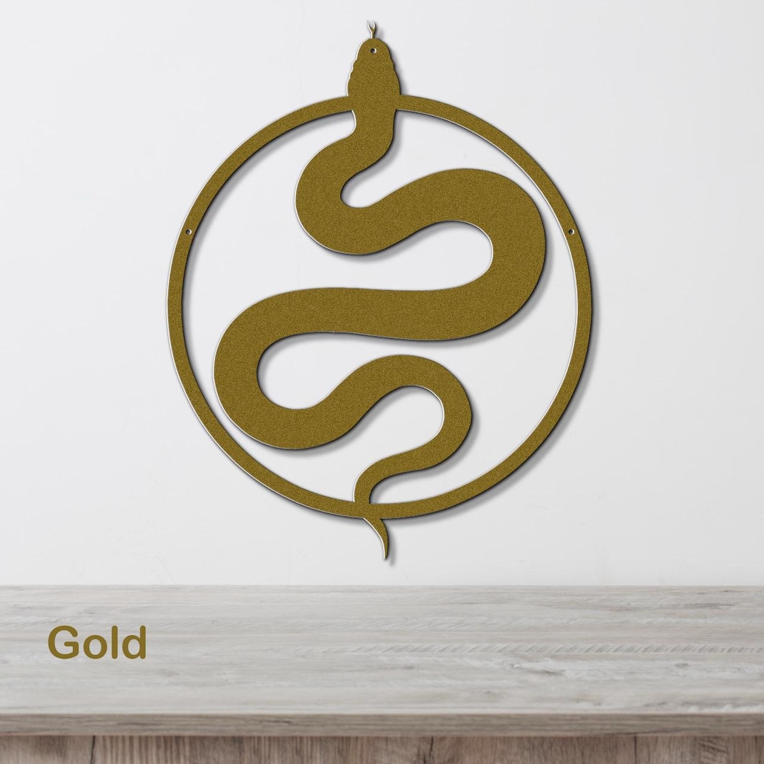 Metal Snake Wall Art-halloween Decoration-reptile Décor Art-metal ...
