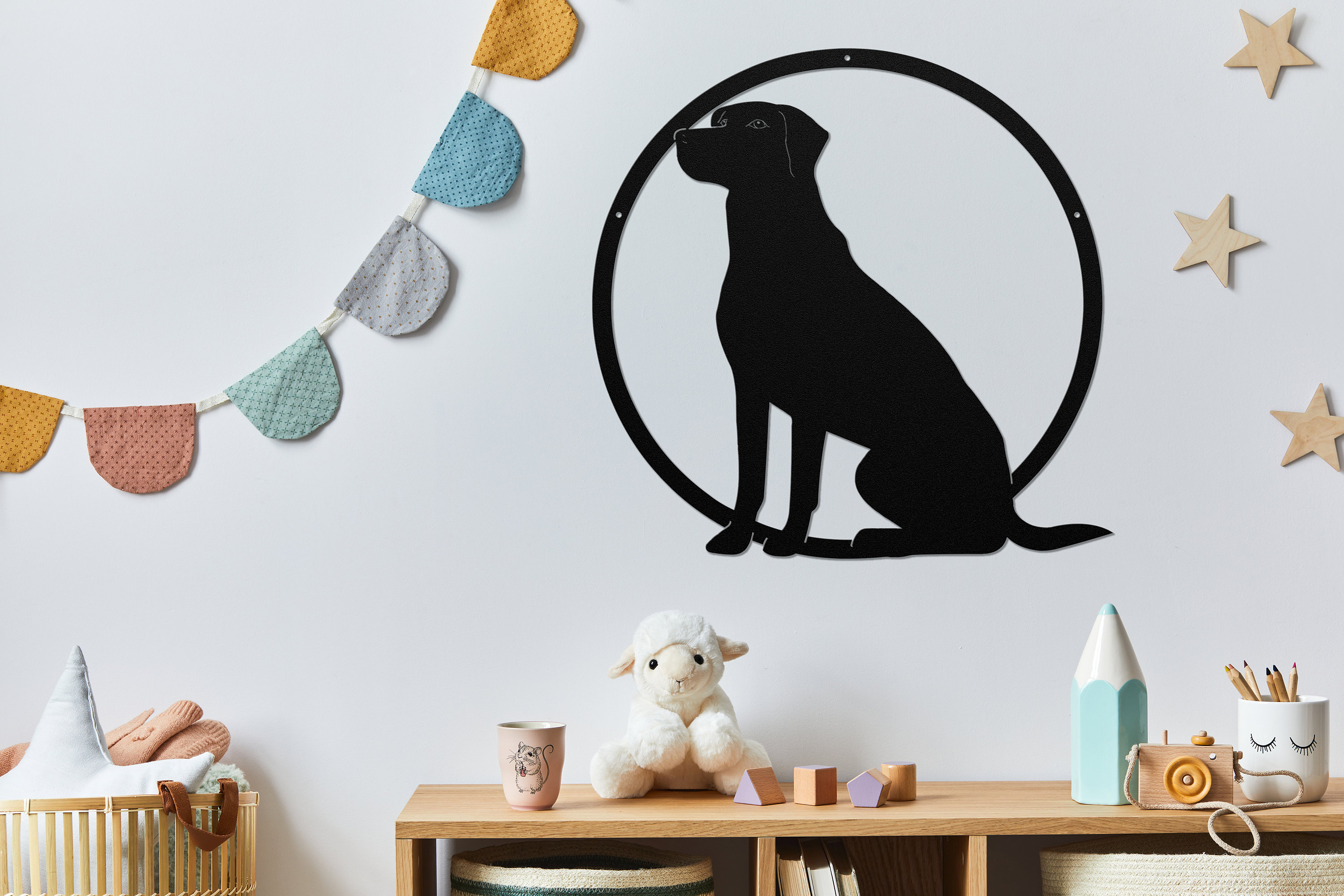 Black Labrador or Brown Labrador Die Cut Metal Wall Art Dog Lover Gift ...