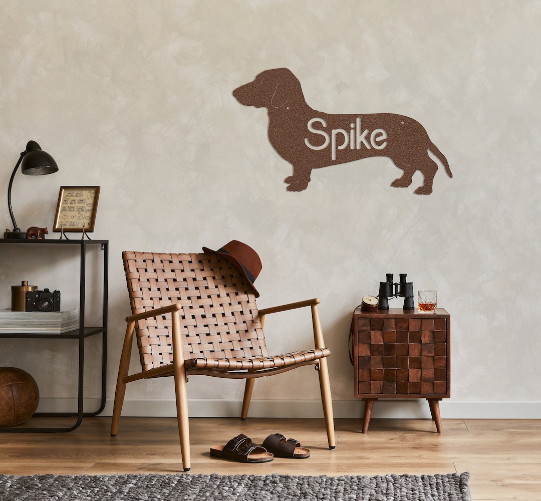 Personalized Metal Dachshund Dog- Custom Weiner Dog Sign-dachshund Dog ...