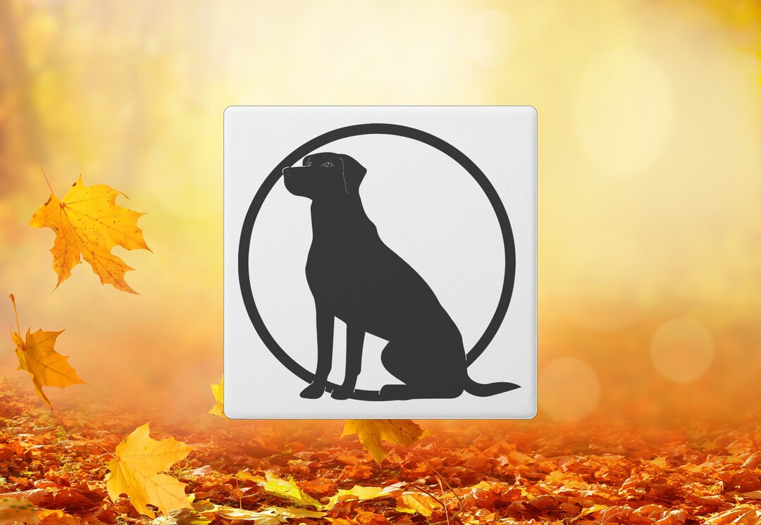 Black Lab Coasters-set of 4 Stone Labrador Retriever Coasters-father's ...