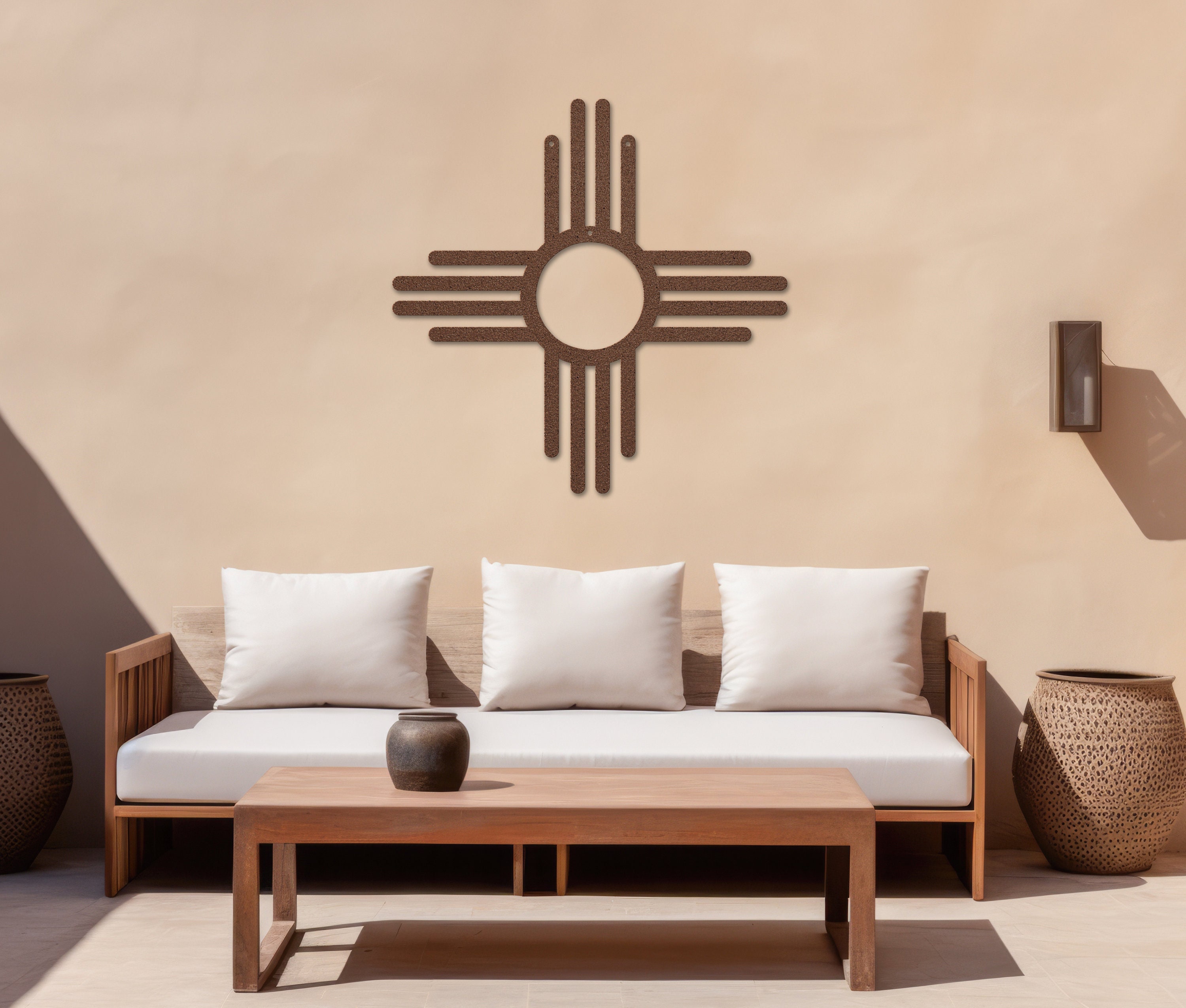 Metal Star Wall Art Die-cut Metal Sun Symbol of the Zia People From New ...