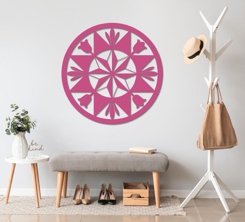 Die-cut Metal Amish Hex Sign for Your Modern Farmhouse or Barn Star- PA ...