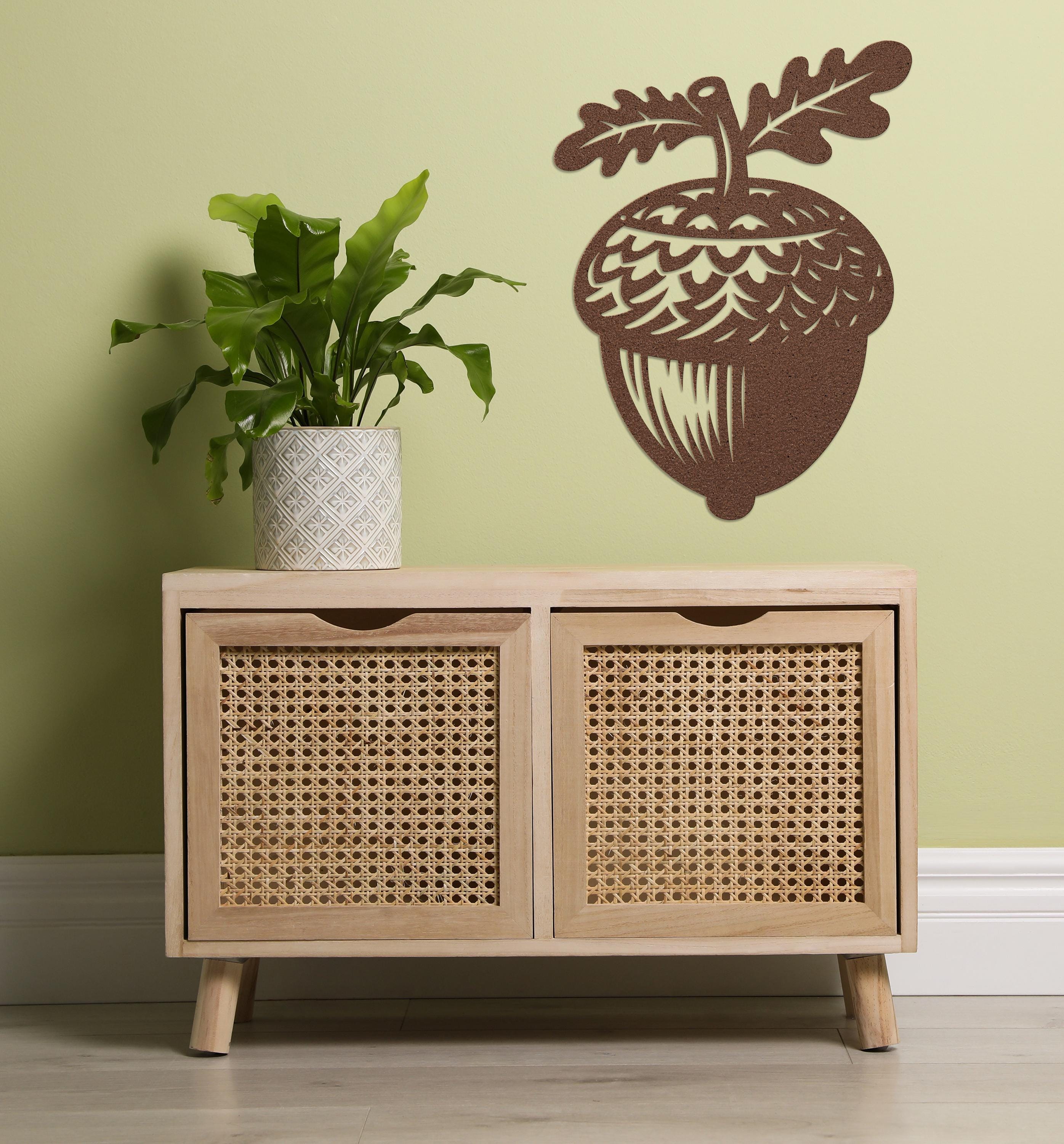 Lovely Acorn Metal Wall Art-laser Cut Metal Acorn Sign-cottage Core ...
