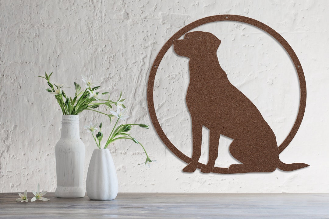 Brown Labrador or Black Labrador Metal Wall Art-dog Lover Gift ...