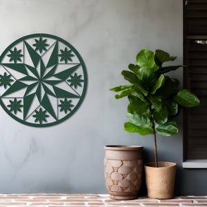 Metal Amish Hex Sign-modern Farmhouse-amish Barn Star-pa Dutch Folk Art ...