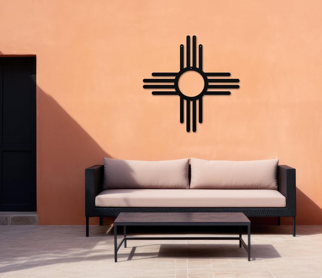Metal Star Wall Art-metal Sun Symbol of the Zia People From New Mexico ...