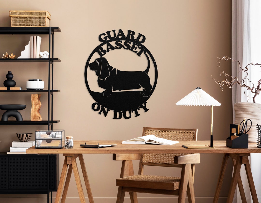 Die Cut Metal Basset Hound Wall Art: Dog Lover Decor - Etsy