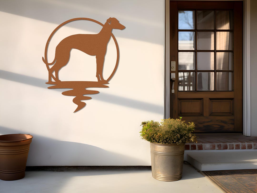 English Greyhound Laser Cut Metal Sign-dog Lover Christmas Gift ...