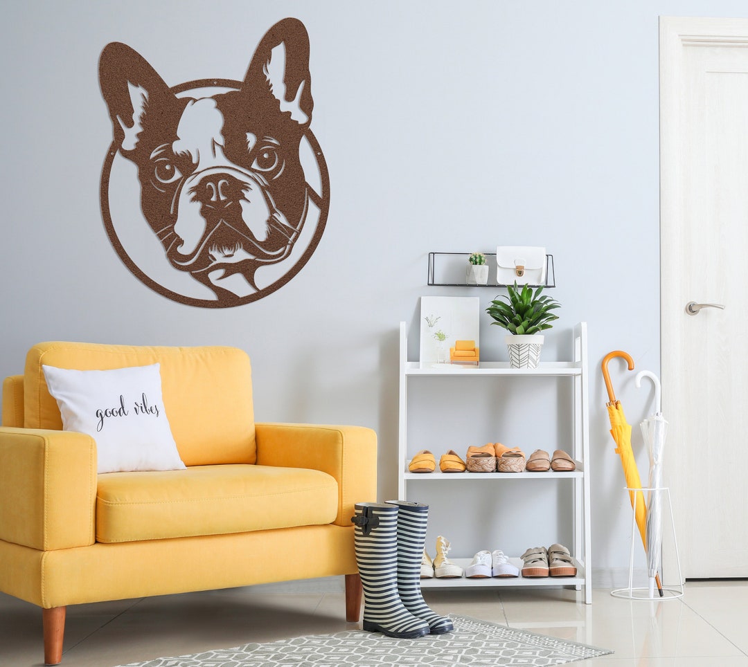 Die Cut Metal French Bulldog Wall Art is a Unique Dog Gift. Our ...