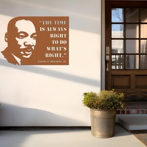 Martin Luther King, Jr. Inspirational Quote Metal Sign-laser Cut Metal ...
