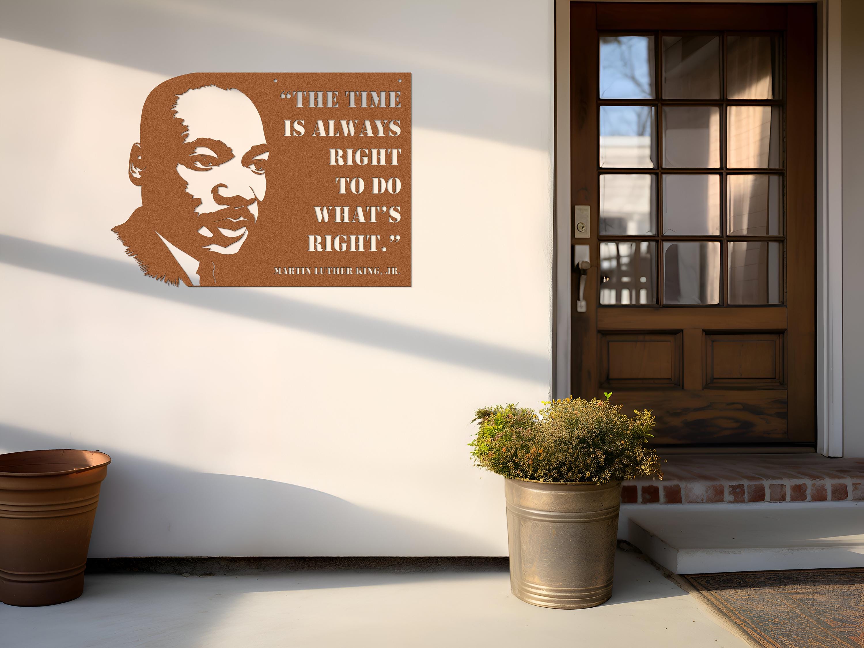 Martin Luther King, Jr. Inspirational Quote Metal Sign-laser Cut Metal ...