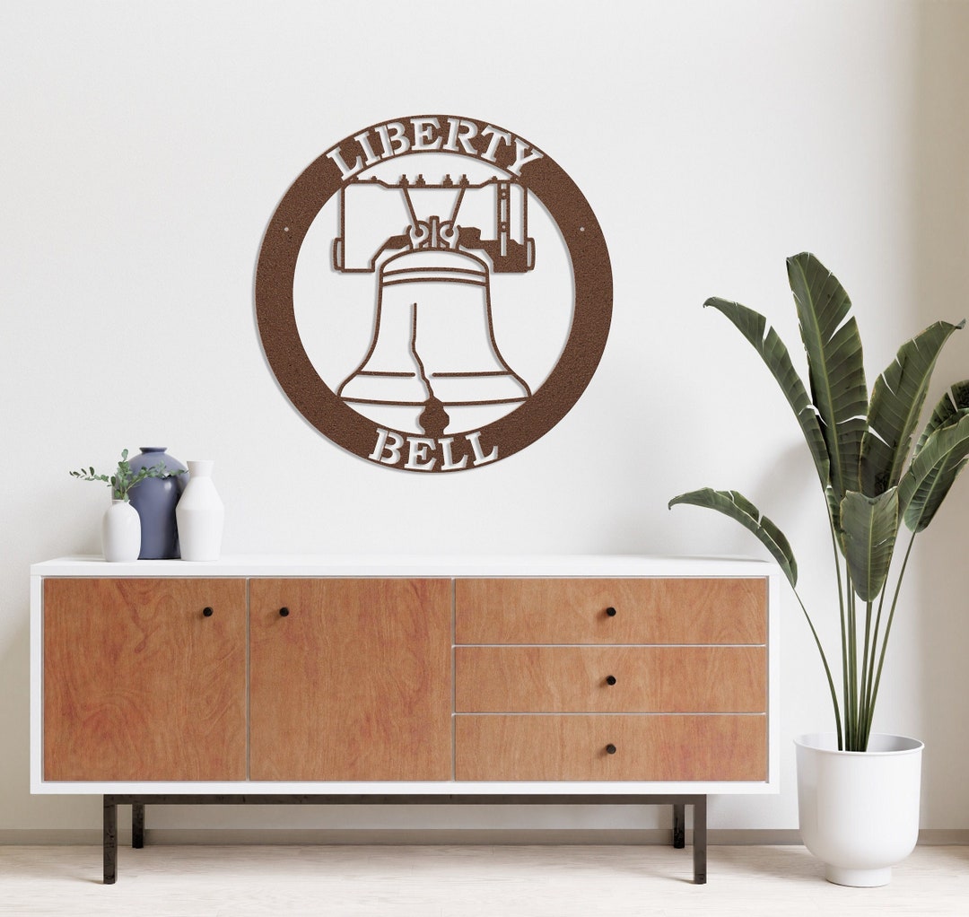 Die Cut Metal Liberty Bell Sign-show Your Patriotic Side and Celebrate ...