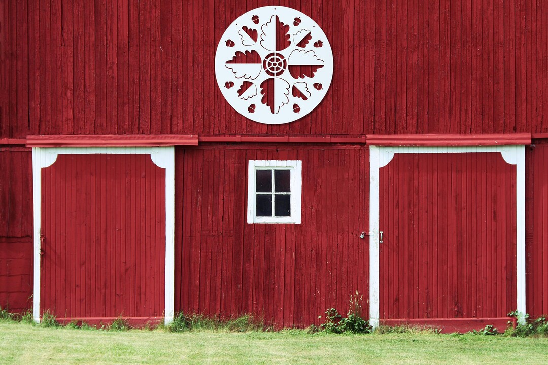 Metal Amish Hex Sign-pa Dutch Folk Art-modern Farmhouse-amish Barn Star ...