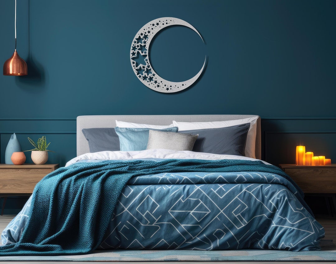 Laser Cut Metal Moon Sign-magical Moon Full of Stars-ramadan Art-lunar ...