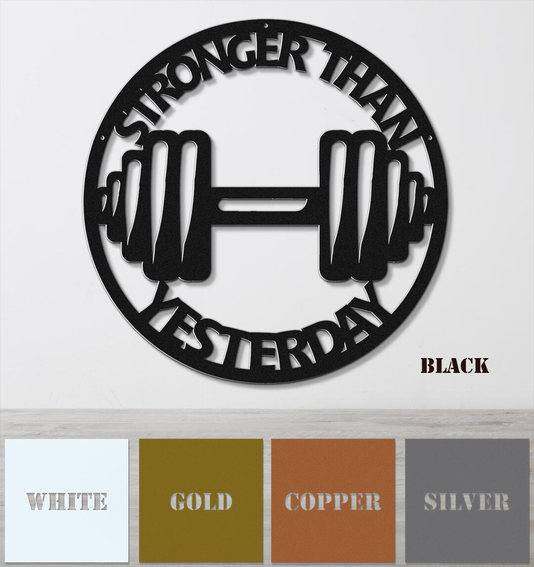 Metal Home or Professional Gym Sign-workout Motivation Sign, Gym Wall ...