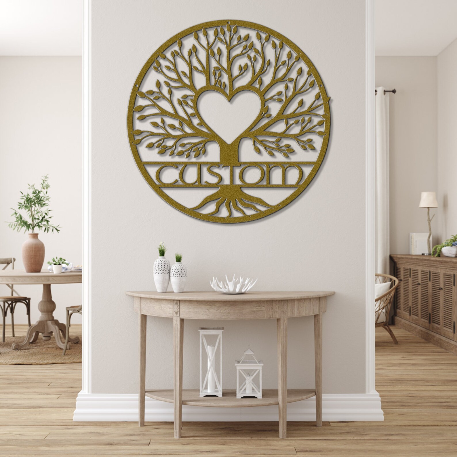 Custom Celtic Tree of Life Metal Sign: Personalized Family Name Wall ...