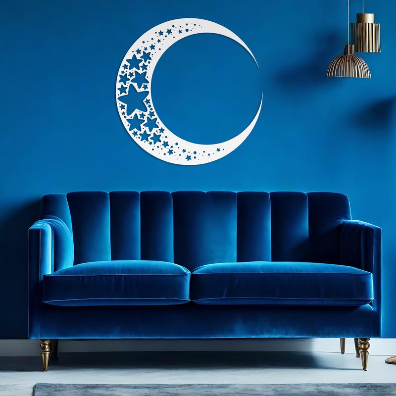 Metal Moon Wall Art - Etsy