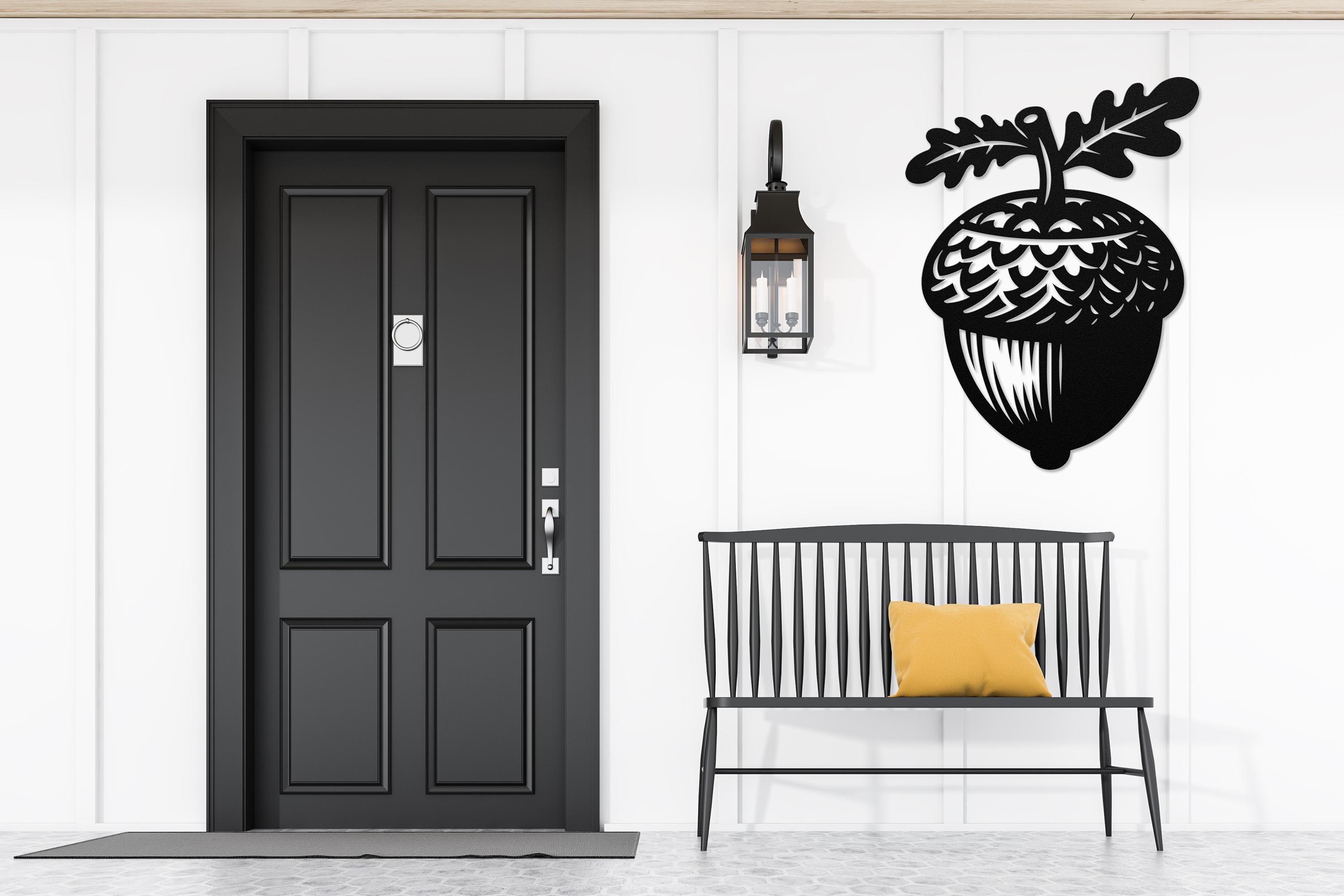 Lovely Acorn Metal Wall Art-laser Cut Metal Acorn Sign-cottage Core ...
