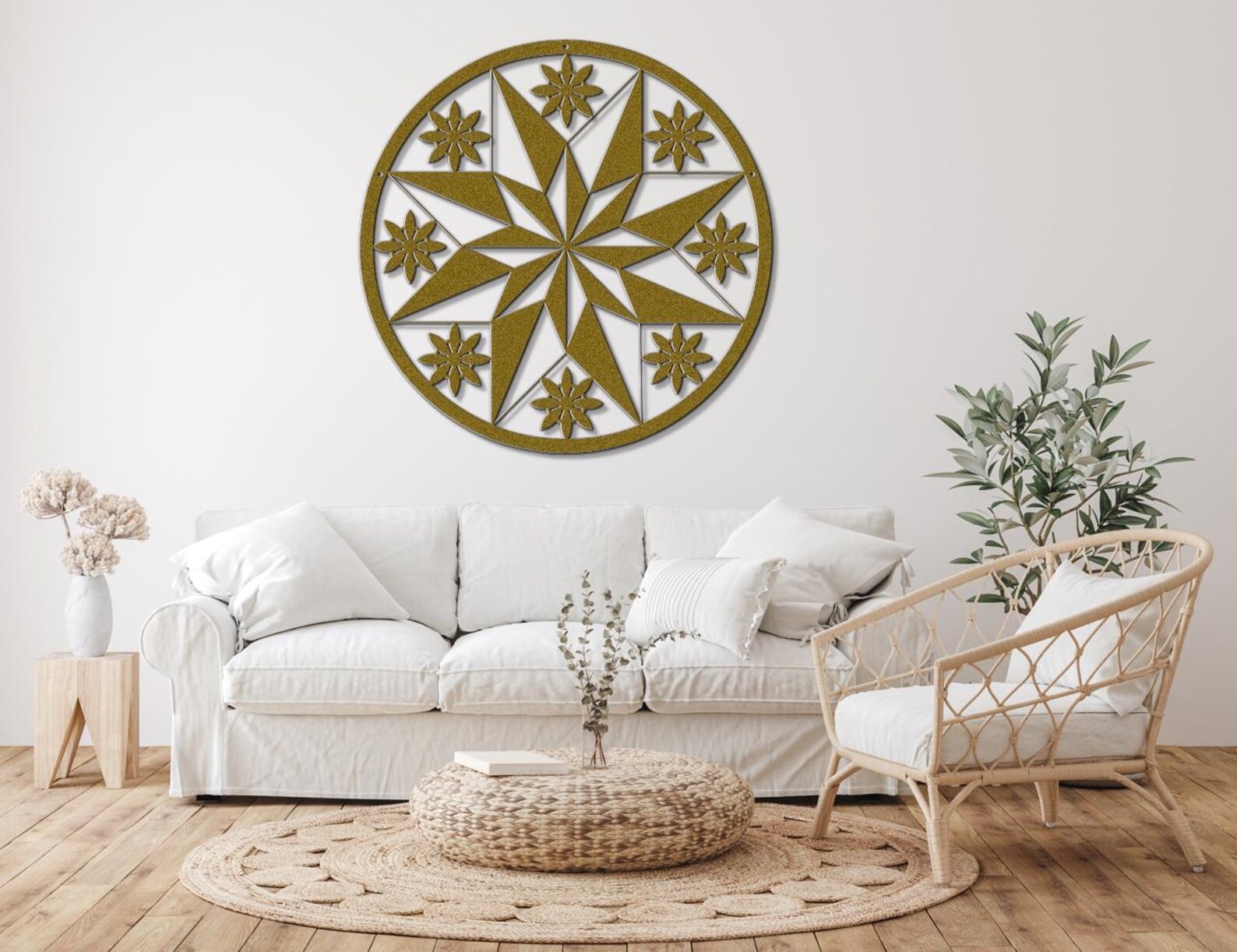 Amish Hex Sign-metal PA Dutch Folk Art-modern Farmhouse-amish Barn Star ...