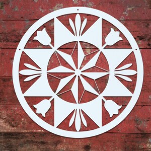 Die-cut Metal Amish Hex Sign for Your Modern Farmhouse or Barn Star- PA ...
