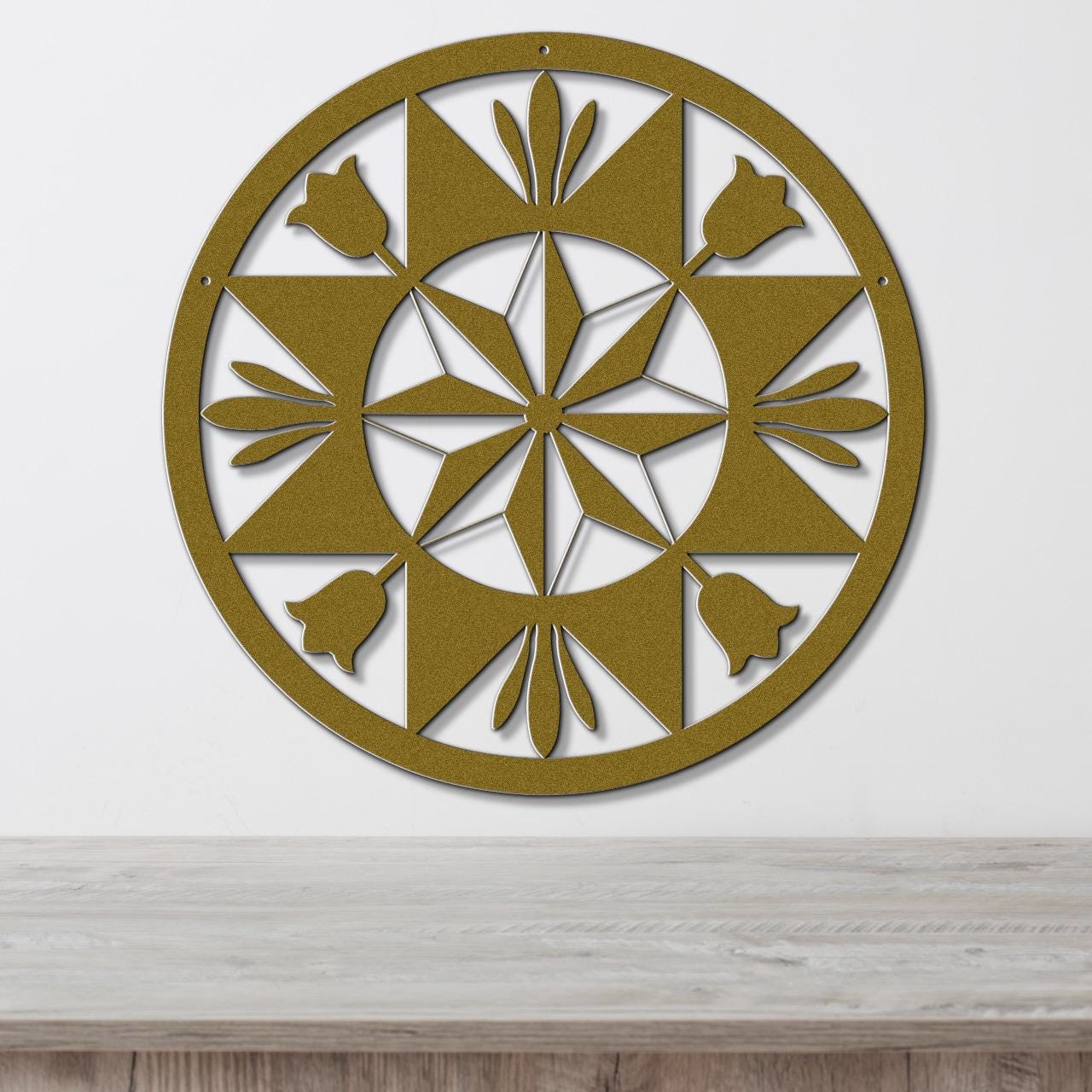 Die-cut Metal Amish Hex Sign for Your Modern Farmhouse or Barn Star PA ...