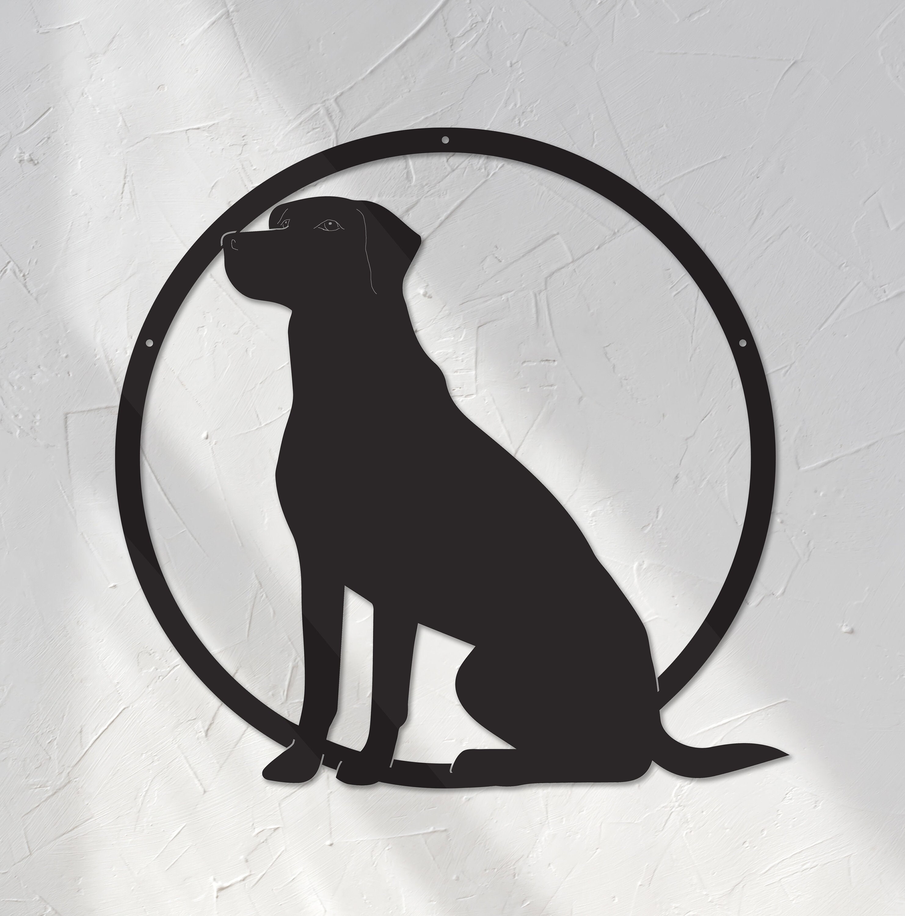 Black Labrador or Brown Labrador Die Cut Metal Wall Art Dog Lover Gift ...