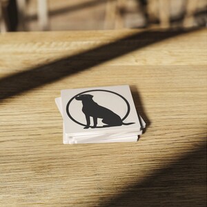 Black Lab Coasters-set of 4 Stone Labrador Retriever Coasters-father's ...