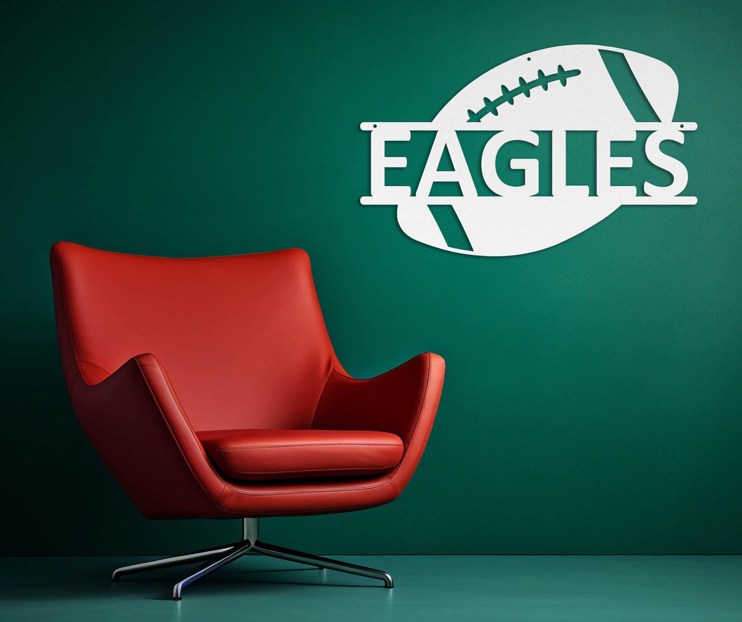 Metal Personalized Football Sign Great Gift for Football Player or ...