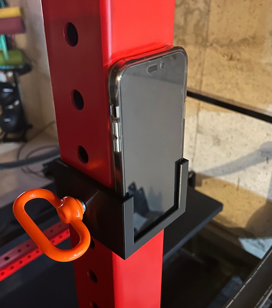 Phone Holder for 3x3 Squat/power Rack (fits Rogue Monster Lite) - FREE ...