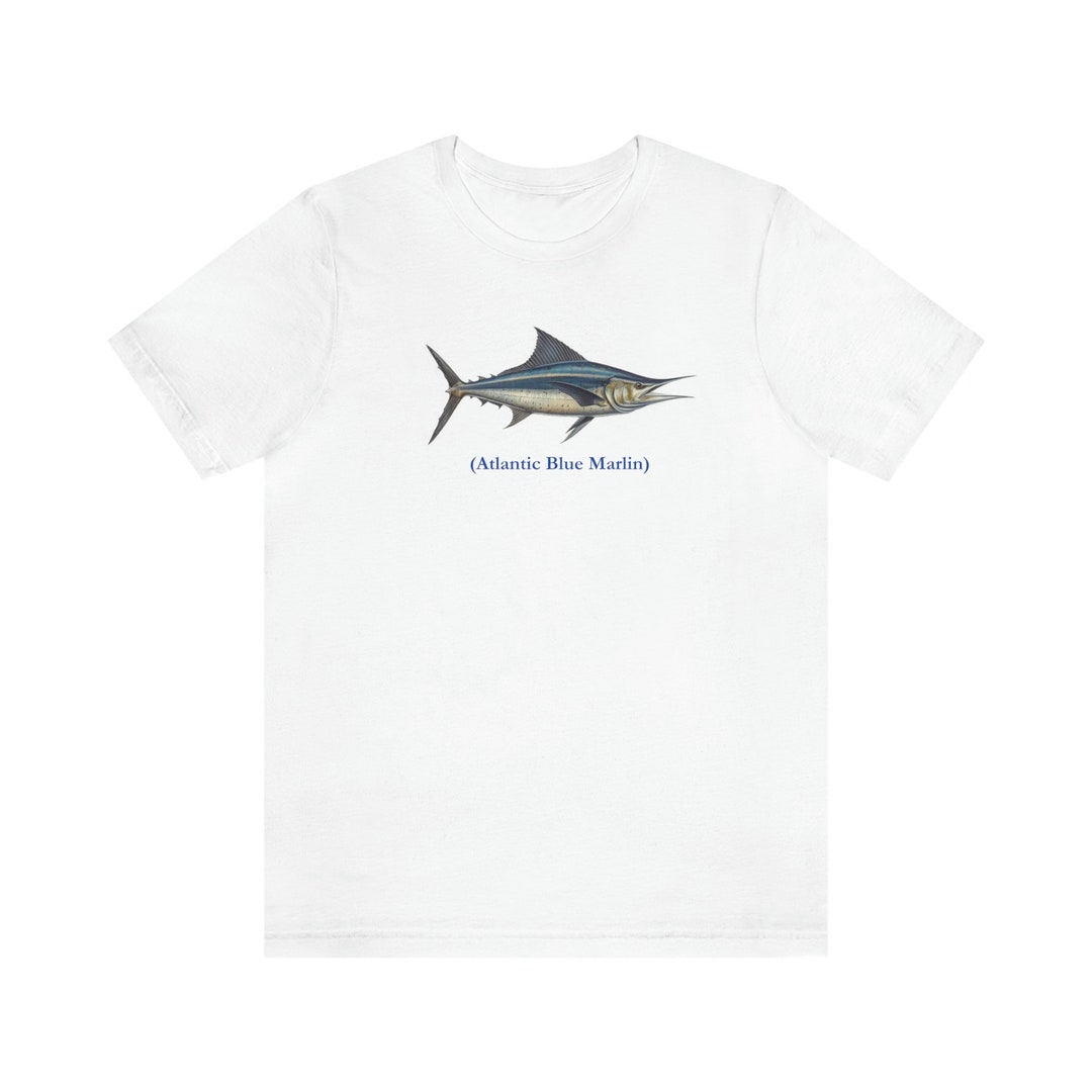 Atlantic Blue Marlin Fisherman Shirt - Etsy