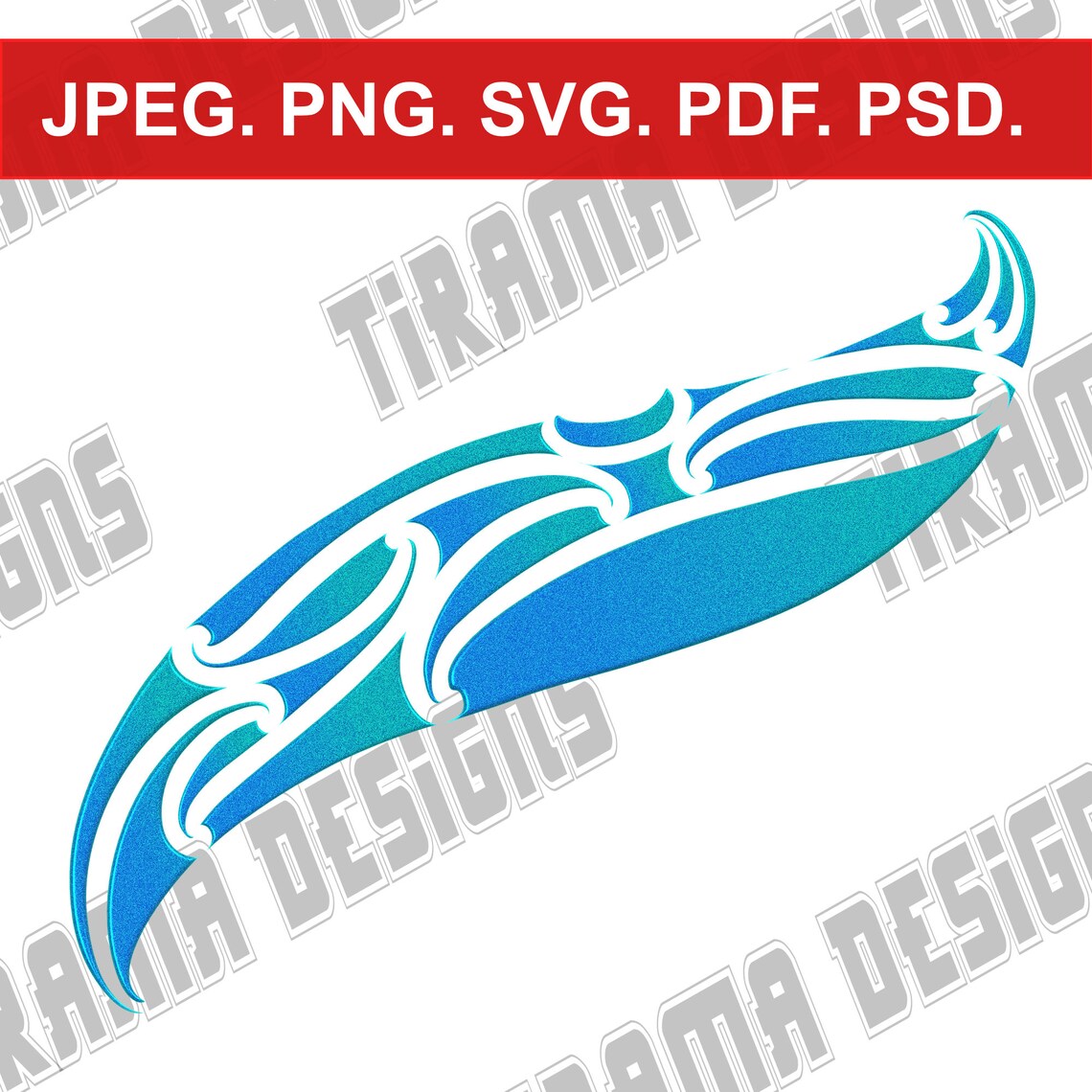 Maori Tāmoko Design Pattern, Digital Download PNG. JPEG. SVG. and More ...