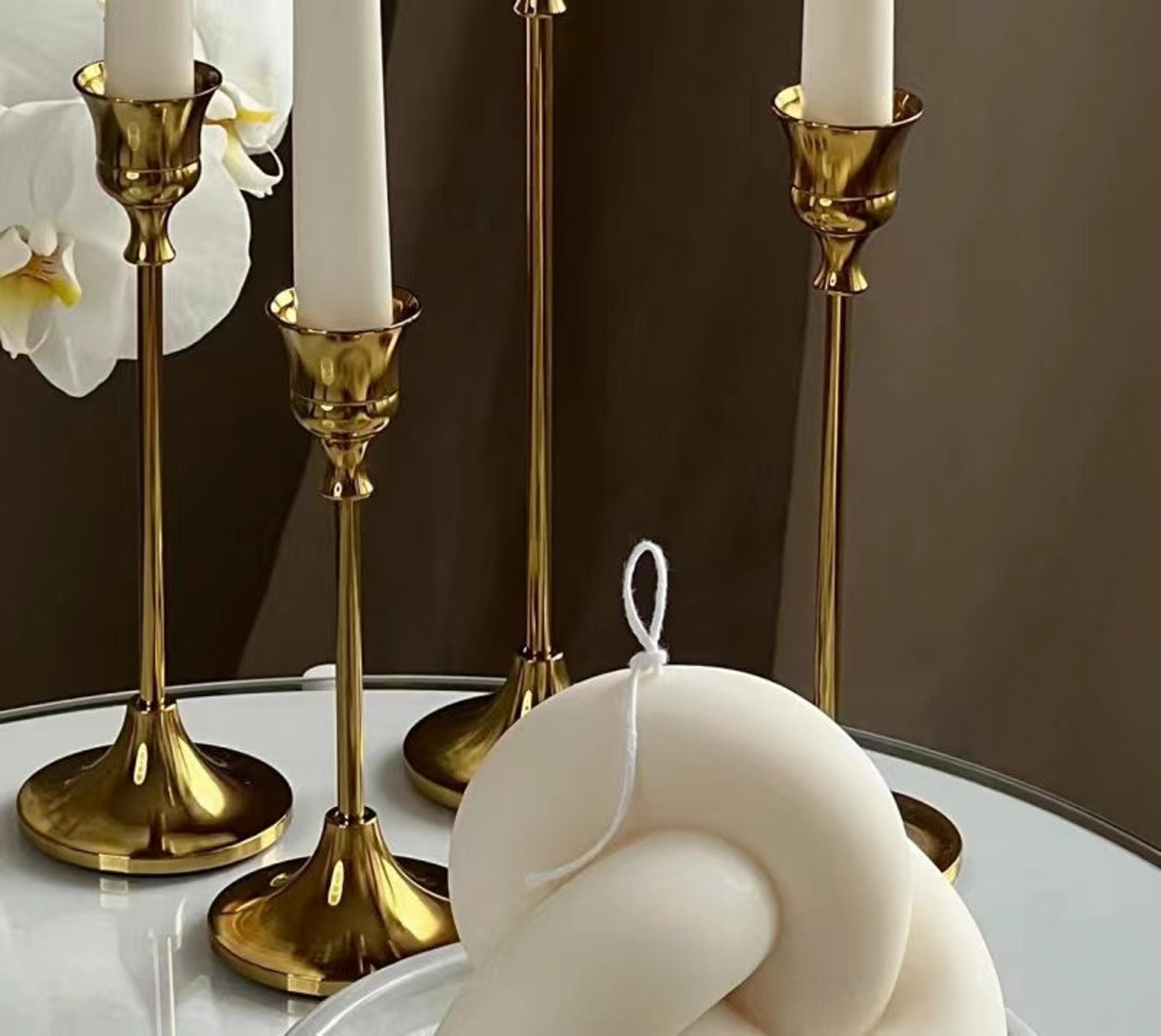 Knot Candle Handmade Soy Wax Candle Tie Rope Ball Twisted Knit Candle ...