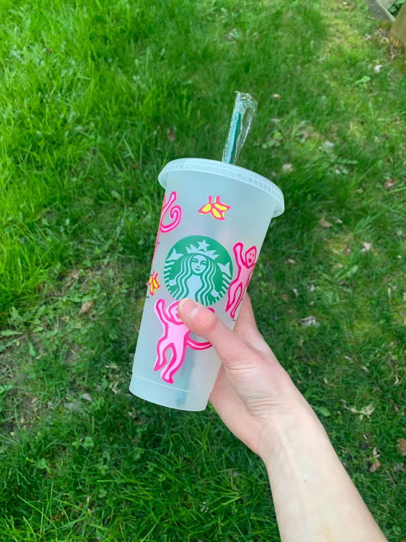 Preppy Roller Rabbit Monkey Cup Starbucks Cold Cup Roller - Etsy