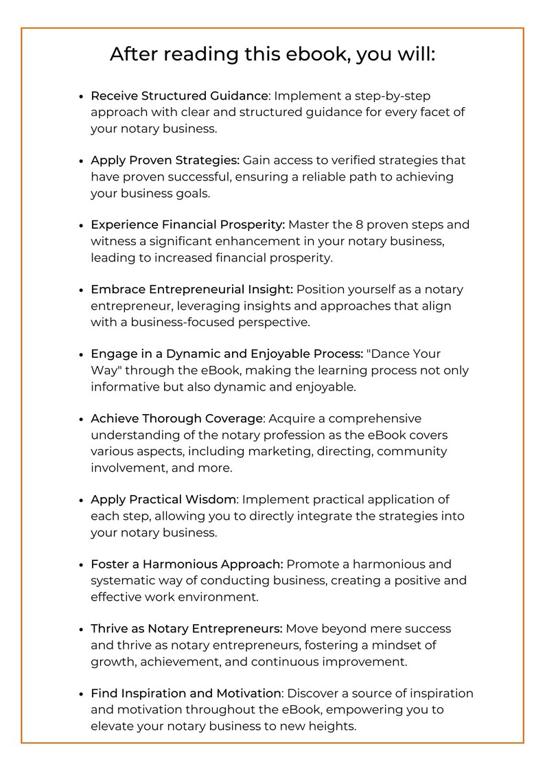 8 Proven Steps: Dance Your Way to Notary Profits Ebook - Etsy