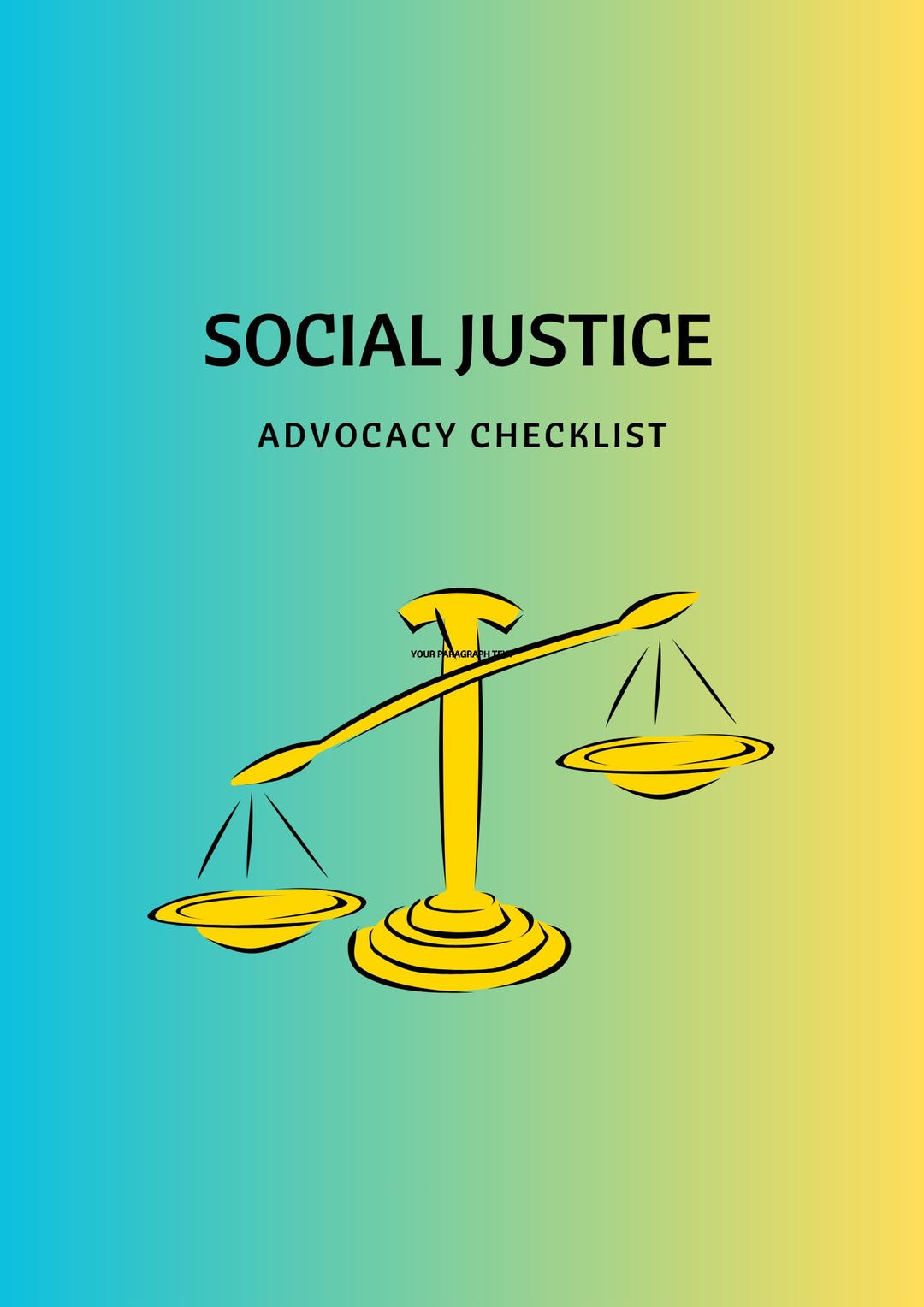 Social Justice Advocacy Checklist: Your Guide to Peaceful & Impactful ...
