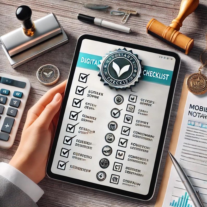 Mobile Notary Home Office Essentials Checklist - Etsy