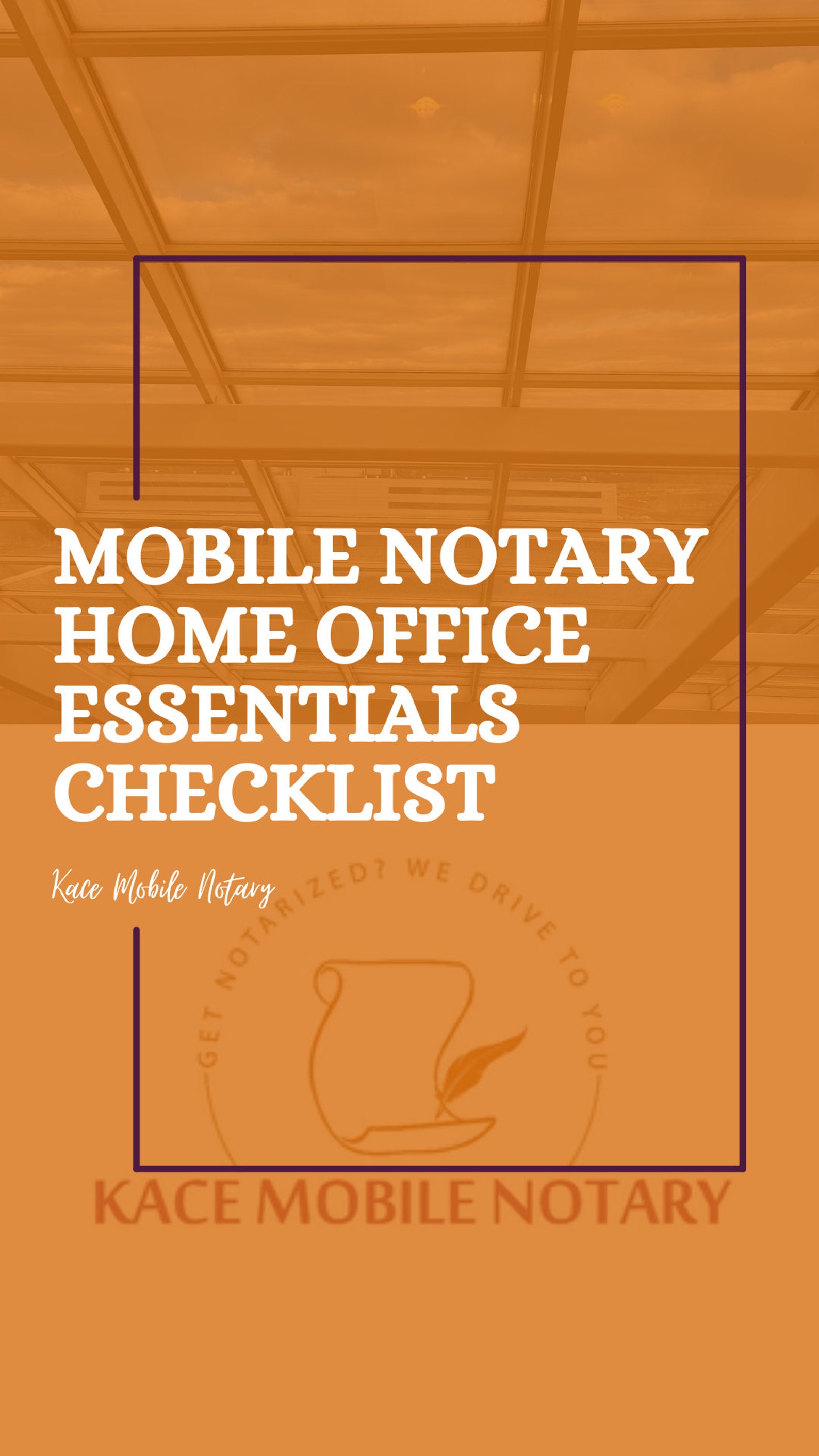Mobile Notary Home Office Essentials Checklist - Etsy