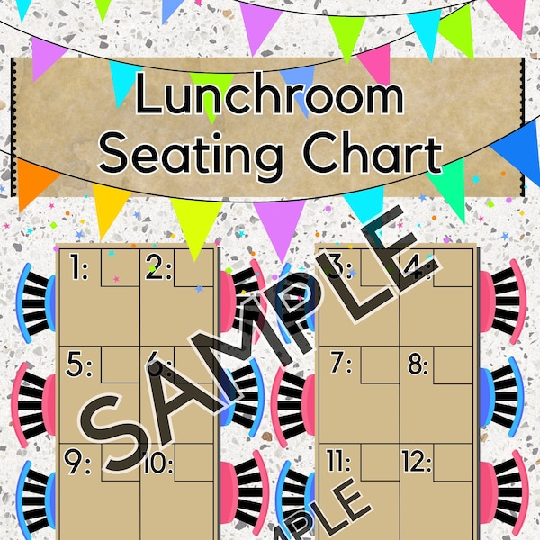 Seating Chart Bingo Board - Etsy