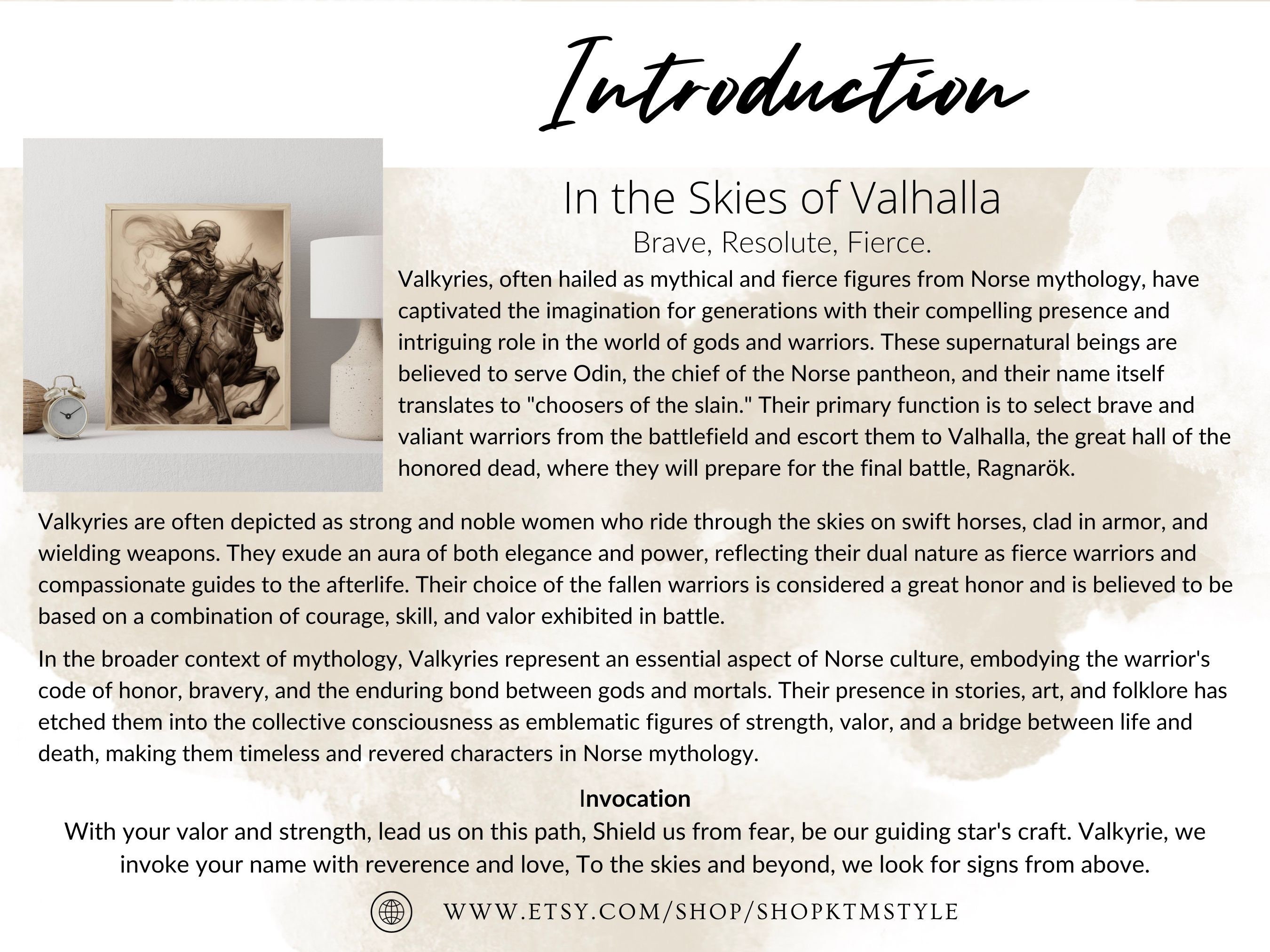 Valkyrie Charcoal Sketch Digital Print, Valhalla Art, Norse Mythology ...