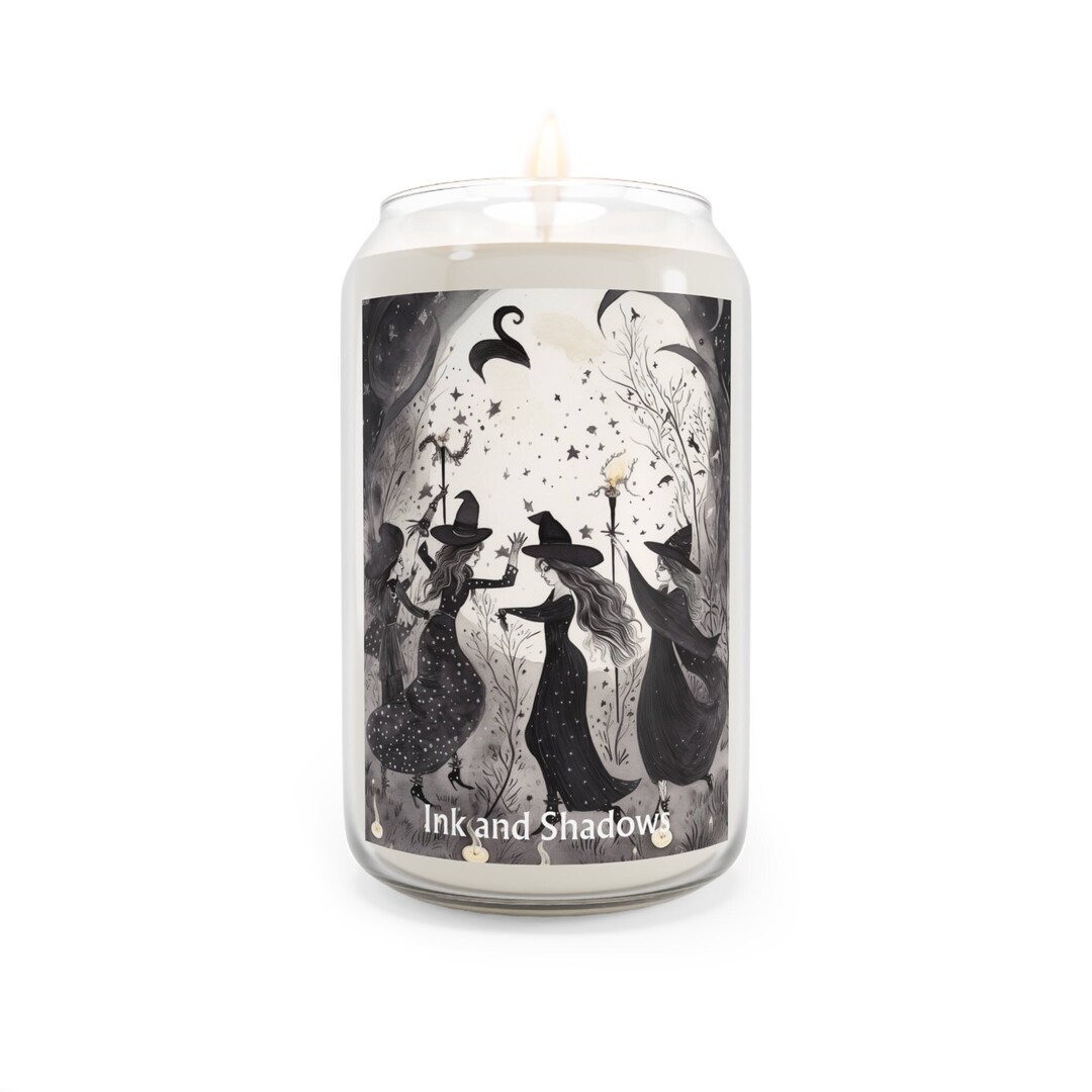 Ink and Shadows Candle, Sacred Space Candle, Altar Candle, Ritual ...