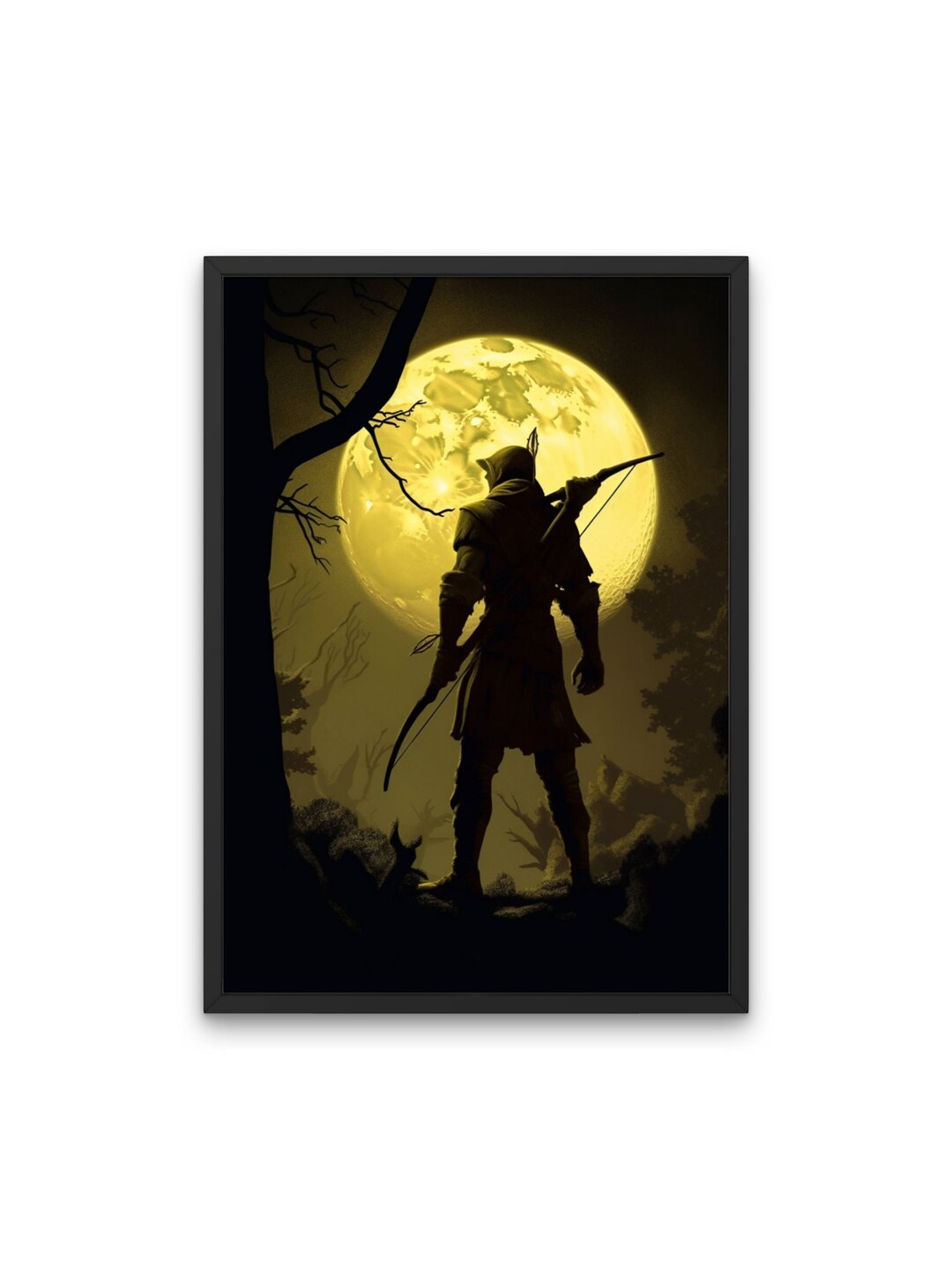 Hunter Moon Print, Printable Wall Art, Instant Download, Sacred Space ...