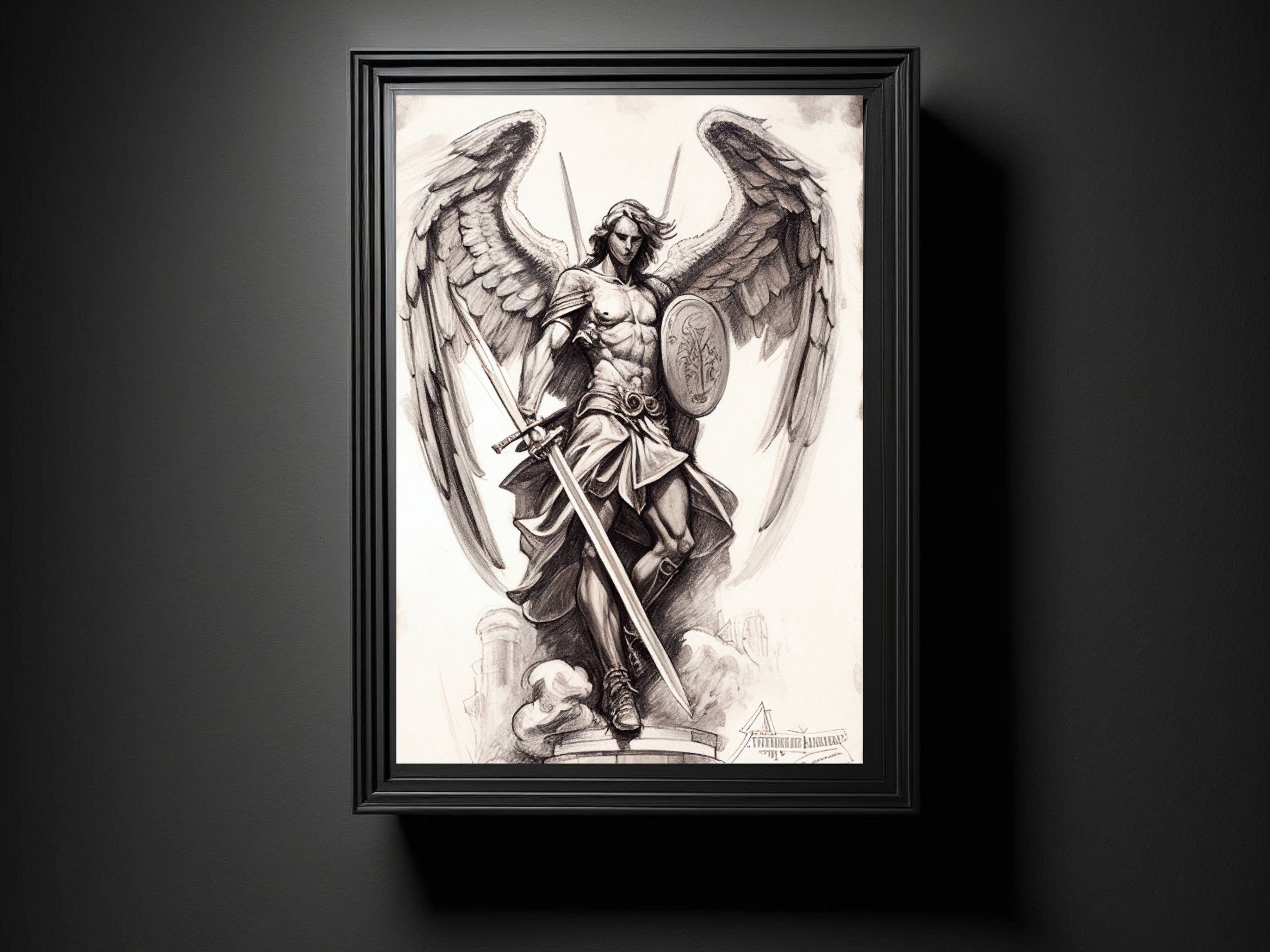 St Michael The Archangel Drawing